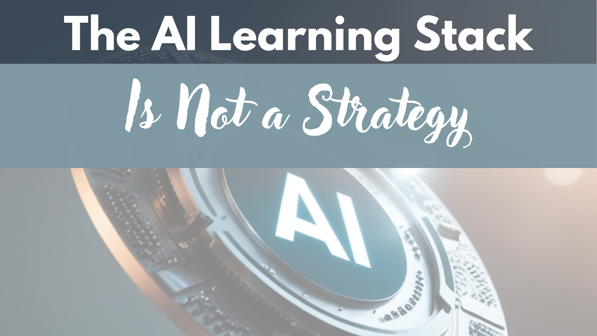 The AI Learning Stack Is Not a Strategy | by Eugenia Lunden